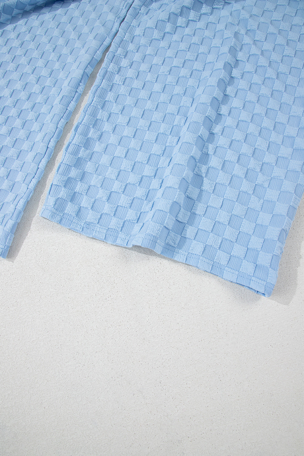 Checkered Pocketed High Waist Wide Leg Overall - Sunny Angela