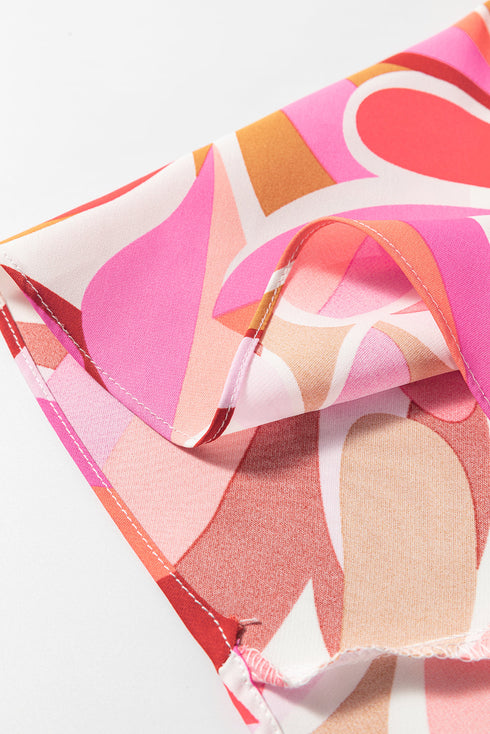 Rose Floral High Low Bandeau Vacay Dress - Sunny Angela