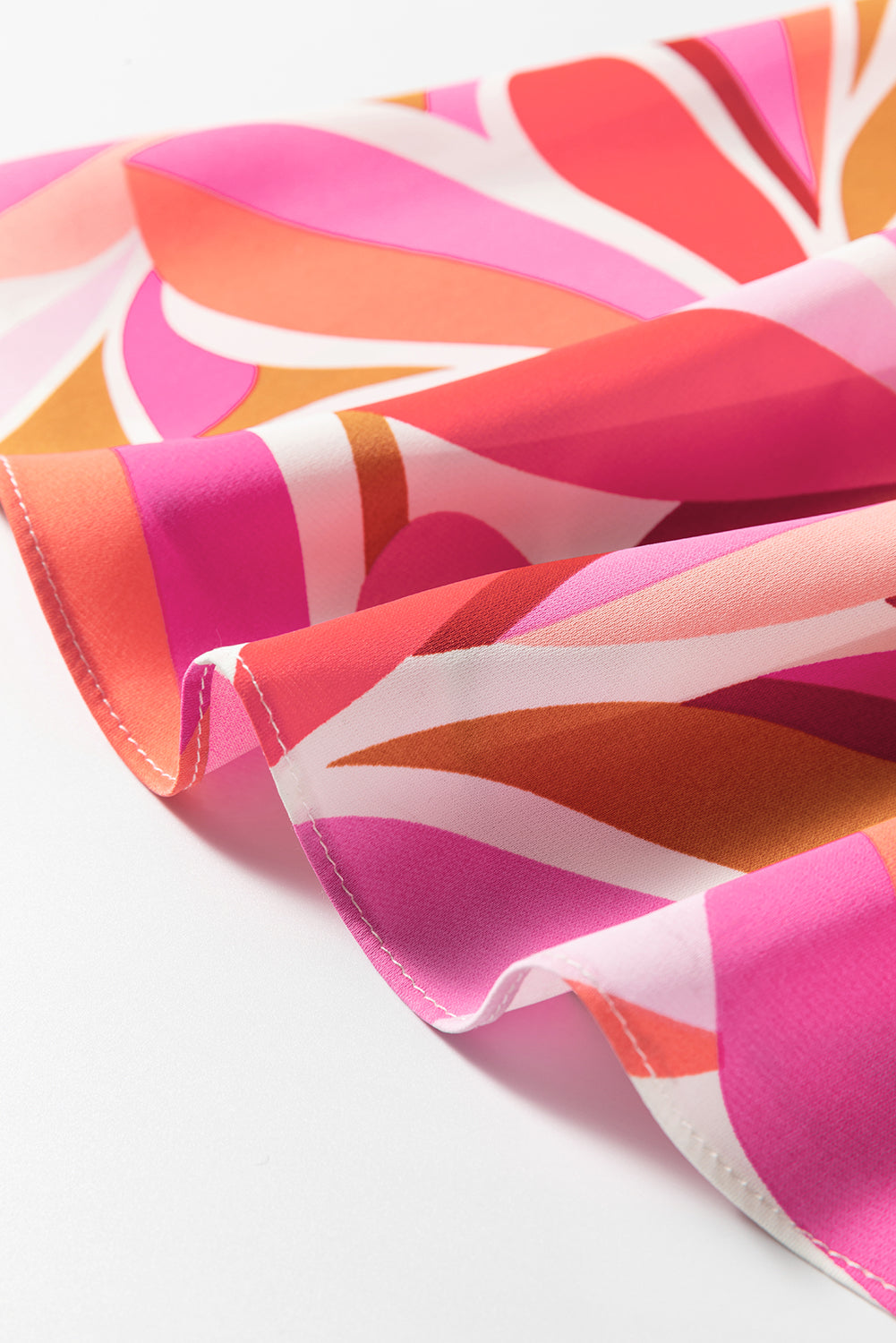 Rose Floral High Low Bandeau Vacay Dress - Sunny Angela