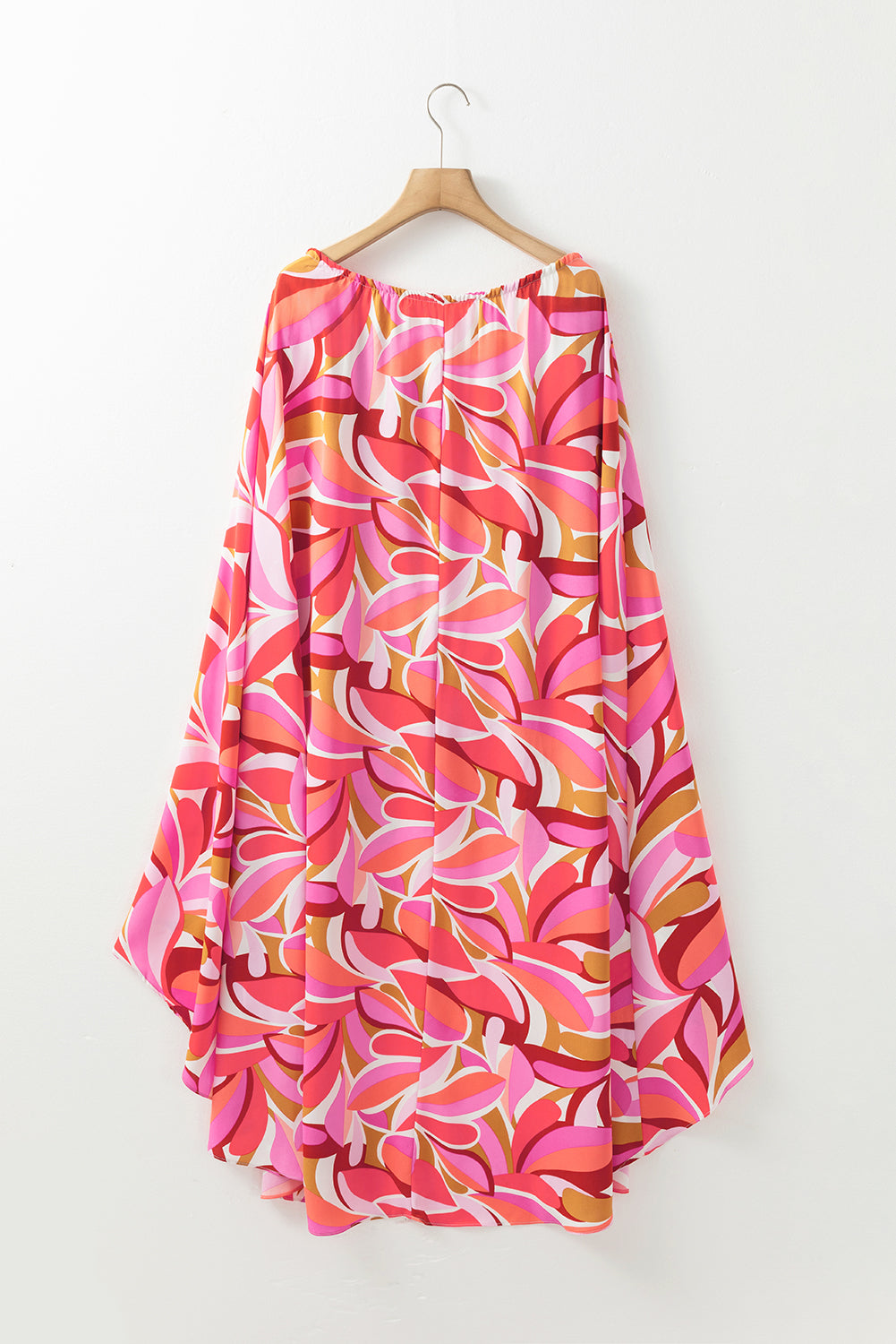 Rose Floral High Low Bandeau Vacay Dress - Sunny Angela